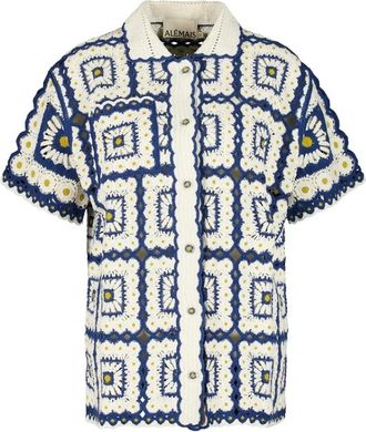 Alemais Patchwork-H&auml;kelknopf-Hemd - - Blouses & Shirts - Damen - Mehrfarbig - 2XS