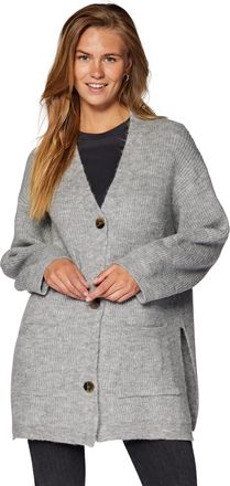 Mavi Pocket Cardigan; mid Grey Melange
