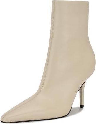 Nine West Bottes mi-mollet Ohmy pour femme, Cuir crème 150, 36.5 EU