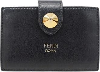 Fendi unisex, Pre-owned, Noir, Taille: ONE Size Portefeuille en cuir Pre-owned
