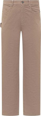 J.W.Anderson Homme, Pantalons, Beige, Taille: S Pantalon en Velours C&ocirc;tel&eacute; Coupe Droite