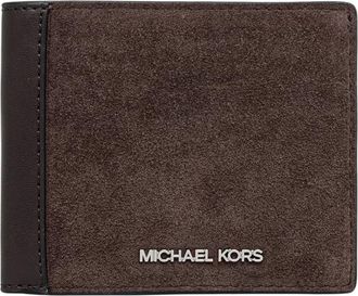 Michael Kors Portefeuille pliable Mason en daim - Homme - Accessoires - Brun - Taille: ONE Size
