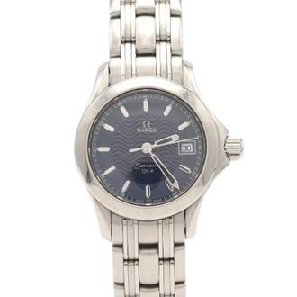 Omega Pre-owned Seamaster 120 en acier inoxydable &agrave; quartz - Femme - Pre-owned - Bleu - Taille: ONE Size