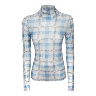 J.W.Anderson Wei&szlig;er Logo Weave Pullover - - Tops - Damen - Mehrfarbig - L