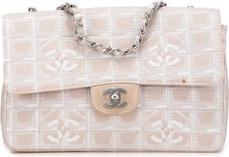 Chanel Hobo Bags - Medium New Travel Line Nylon Single Flap - Gr. unisize - in Braun - für Damen