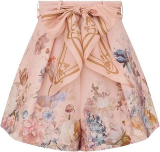 Zimmermann Valiant Tuck Short - Femme - Shorts - Multicolore - Taille: 40 FR