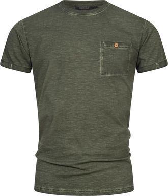 Indicode Herren INKilmon T-Shirt mit Rundhals-Ausschnitt aus 100% Baumwolle | Herrenshirt Sommershirt Climb Ivy, XL