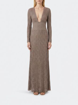Missoni Robe longue en maille Lurex &agrave; col V et manches longues