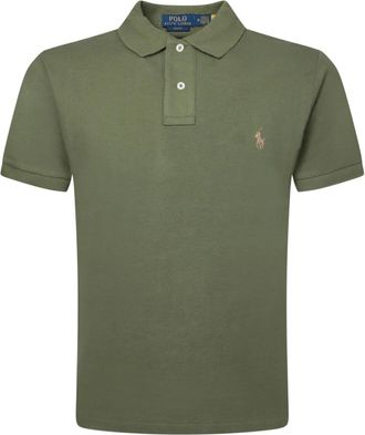 Polo Ralph Lauren Homme, Tops, Vert, Taille: XL Polo Slim Fit Vert Militaire