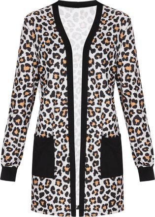 Faina Strickjacke Frauen schwarz braun