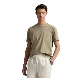 Ralph Lauren Homme, Tops, Vert, Taille: M Custom Slim Fit Pocket T-Shirt