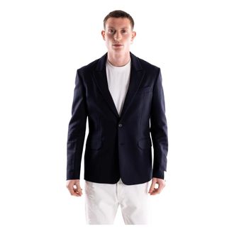 Paolo Pecora Leichte Baumwoll-Leinen-Jacke - - Jackets - Herren - Blau - M