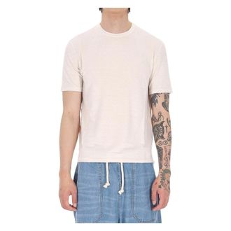 Roberto Collina T-Shirt aus Leinen-Jersey - - Tops - Herren - Beige - L