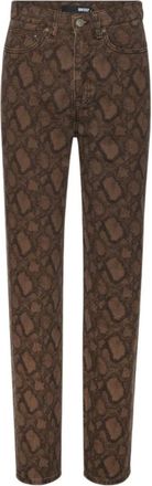 Rotate Rotate Birger Christensen, Femme, Jeans, Brun, Taille: W27 Jean Droit Imprim&eacute;