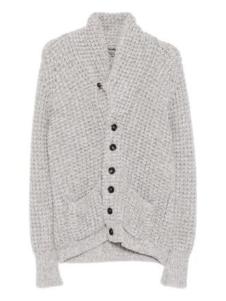N.Peal textured kensington cardigan - Grau