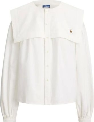 Polo Ralph Lauren Femme, Blouses et Chemises, Blanc, Taille: 38 FR Pony Long Sleeve Shirt
