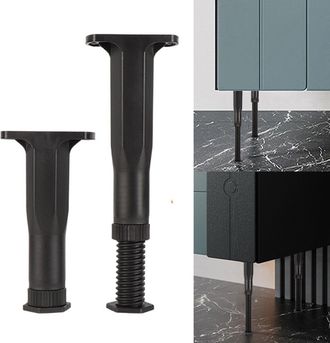 Generic Bed Frame Center Unterstützung - Höhe verstellbare Bettrahmen | Robuste Bettrahmenfüße, 2pcs Fit Rahmenkonsolen, Bettrahmen Hardware, tragende Unterst