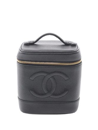 Chanel trousse de toilette &agrave; logo CC (2000-2002) - Noir