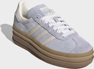 adidas Sneaker ADIDAS ORIGINALS GAZELLE BOLD, Damen, Gr. 38,5, crystal sky, chalk pearl, ice gold metallic, Leder, Schuhe Sneaker, Topseller