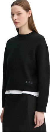 A.P.C. A.p.c., Femme, Pulls, Bleu, Taille: 38 FR Pulls &agrave; col rond