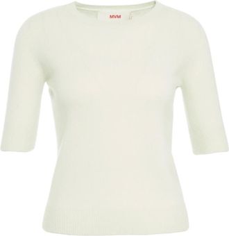 MVM Mvm, Femme, Pulls, Vert, Taille: 40 FR Pull Vert Style Élégant