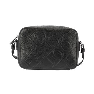 Joop Schultertasche JOOP JEANS strambo cloe shoulderbag shz, Damen, Gr. B/H/T: 21,5cm x 15cm x 6cm, schwarz, Lederimitat, Taschen Schultertasche, Damen Umh