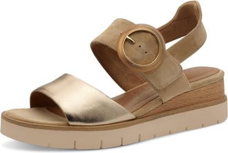 Tamaris Damen Klassische Ballerinas, Frauen Flats,Comfort Lining,TOUCHit-Fußbett,Slip-ons,klassisch elegant,Ballerinen,TAN Comb,38 EU