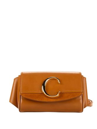 Chlo&eacute; C G&uuml;rteltasche aus Wildleder - Braun