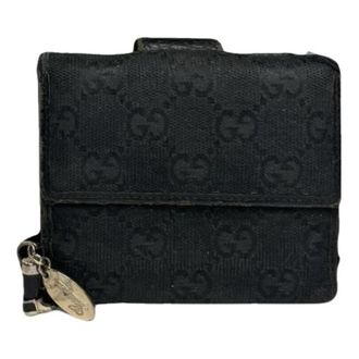 Gucci Pre-owned Leder Portemonnaie - - Pre-owned - Damen - Schwarzk - ONE SIZE