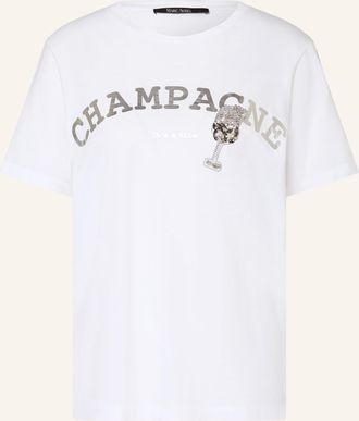 Marc Aurel Marc Aurel T-Shirt Mit Schmucksteinen weiss