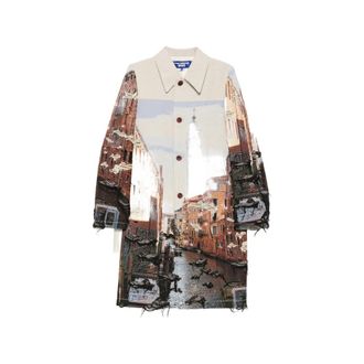 Junya Watanabe Tapestry Frayed Coat