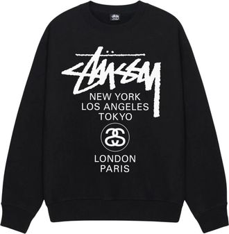 St&uuml;ssy Herren, Sweatshirts & Hoodies, Schwarzk, MGr&ouml;&szlig;e