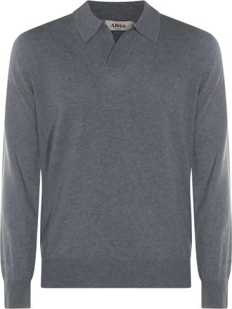 Altea pull en laine à col v - Gris