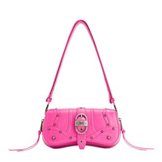 JW PEI Damen Joy Schultertasche - Crushed Leuchtendes Rosa