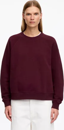 Arket Frottee-Sweatshirt -Rot