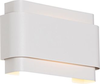 QAZQA Coen - led Dimmable Applique murale variateur inclus - 2 lumi&egrave;re - l 26 cm - Blanc - Moderne - &eacute;clairage int&eacute;rieur - Salon i Chambre i Cuisine i