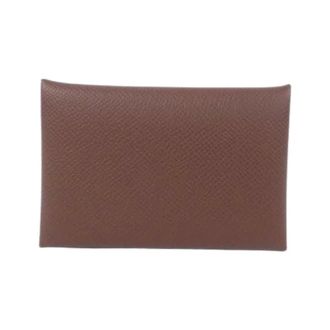 Herm&egrave;s Pre-owned Card Case - Femme - Pre-owned - Brun - Taille: ONE Size