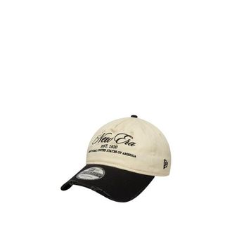 New Era Casquette bi-colore &agrave; logo brod&eacute; en coton