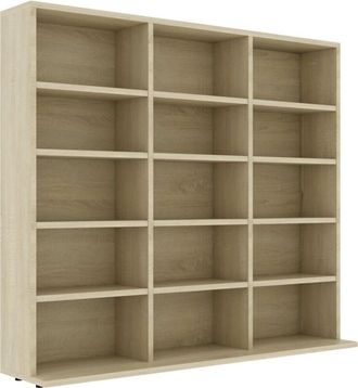 vidaXL Vidaxl - CD-Regal Sonoma-Eiche 100x23x89,5 cm Holzwerkstoff