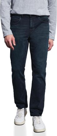 Street One Men Straight Leg Jeans Dark Blue Tinted 38