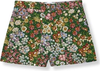 Msgm Msgm, Femme, Shorts, Multicolore, Taille: 40 FR Floral jacquard shorts