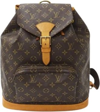 Louis Vuitton unisex, Pre-owned, Brun, Taille: ONE Size Sac &agrave; dos en toile Monogram Pre-owned