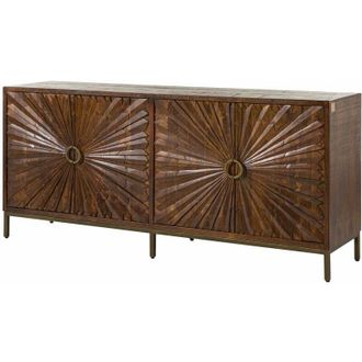 Massivmoebel24 Sideboard Mango 201x48x89 braun lackiert STILM&Ouml;BEL 129