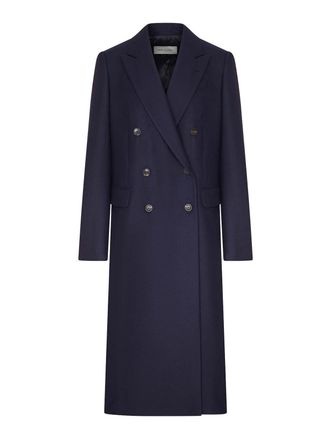 Dries Van Noten Manteau Long - Bleu