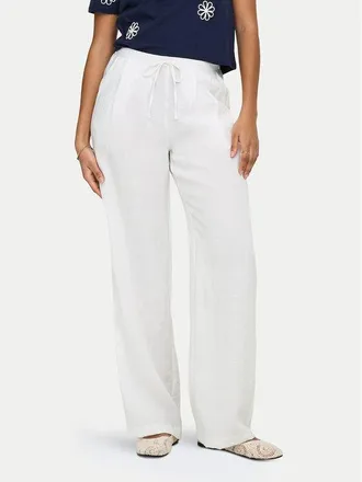 Only Stoffhose Lita 15370273 Wei&szlig; Relaxed Fit