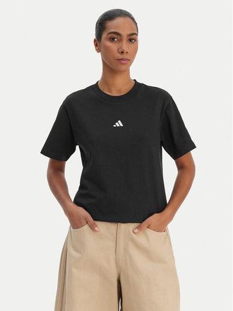 adidas T-Shirt Essentials Small Logo JC5943 Schwarz Regular Fit