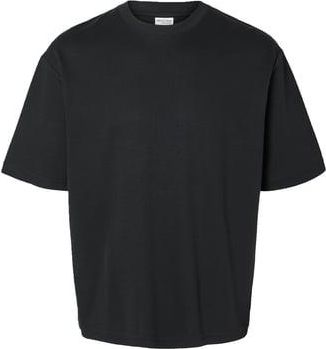Selected T-shirt uni en coton m&eacute;lang&eacute;