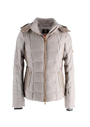 Bogner Grey Zip Uma-D Down Puffer Jacket Size M