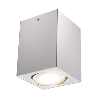 Briloner Briloner Leuchten LED Aufbauleuchte, Deckenlampe GU10, Reflektor schwenkbar, 400 Lumen, 3.000 Kelvin, Silber, 8x8cm, 5 W, Silberfarbig