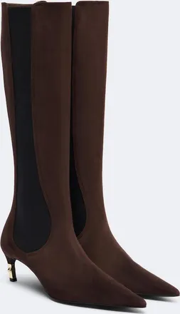Gucci Bottes Eva en daim